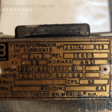 Transformador de corriente relación 1200:5 modelo J4174 marca Balteau ...