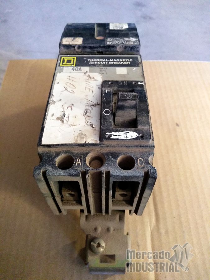 Interruptor 40 AMP 2 polos tipo FA marca Square D - Mercado Industrial