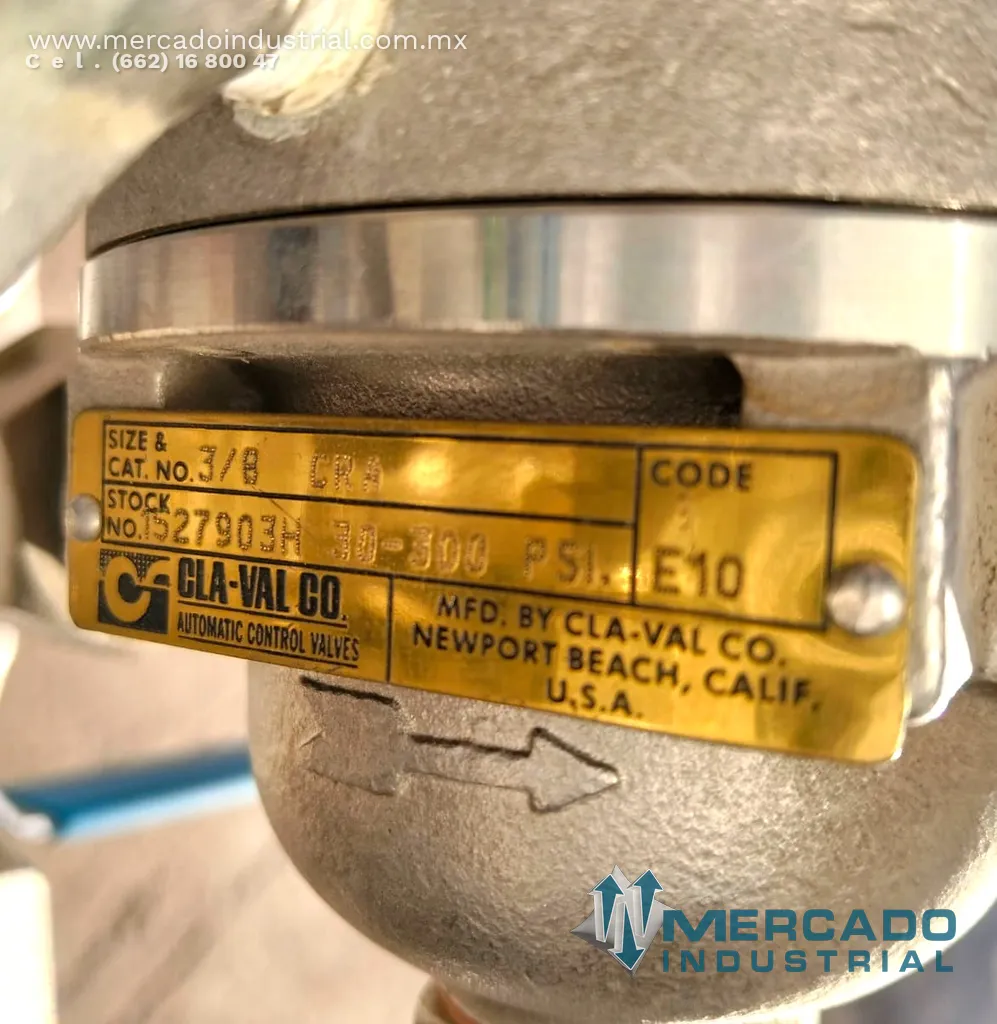 Válvula de alivio bridada 8" 300 PSI marca CLA-VAL - Mercado Industrial