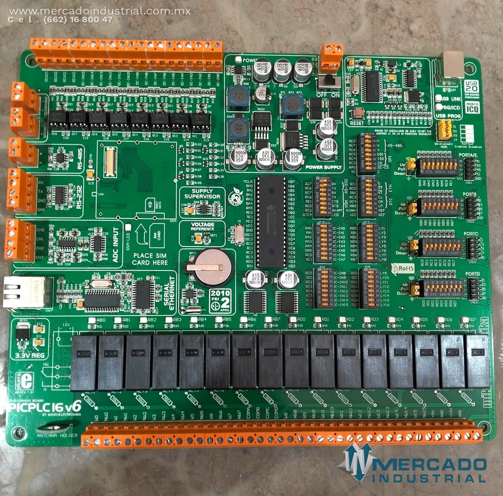 MIKROELECTRONICA MIKROE-465 PICPLC16 V6 - Mercado Industrial