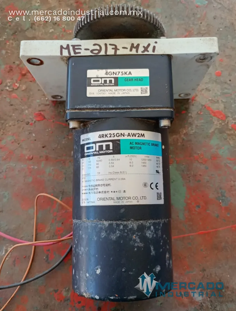 Motor de freno magnético de CA 25W modelo 4RK25GN-AW2M marca Oriental ...