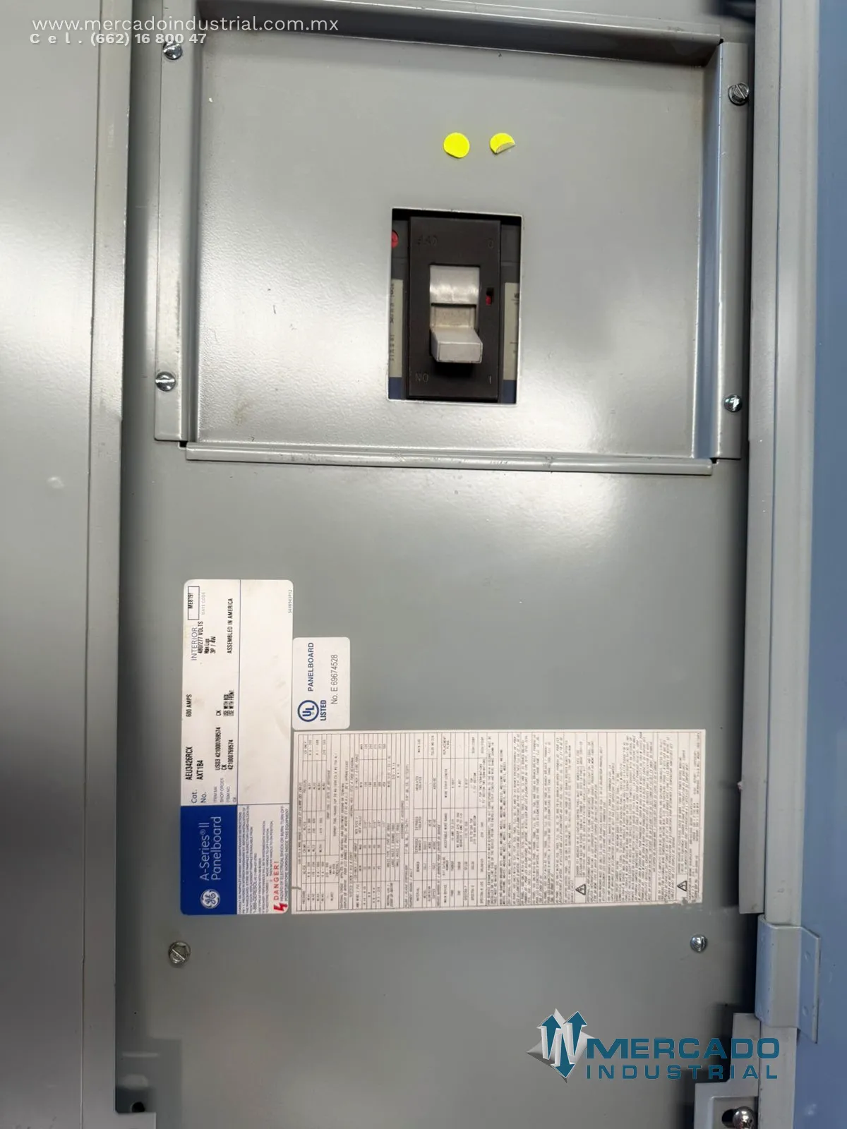 Tablero de distribución 42 circuitos 600A 480V modelo A-Series marca ...
